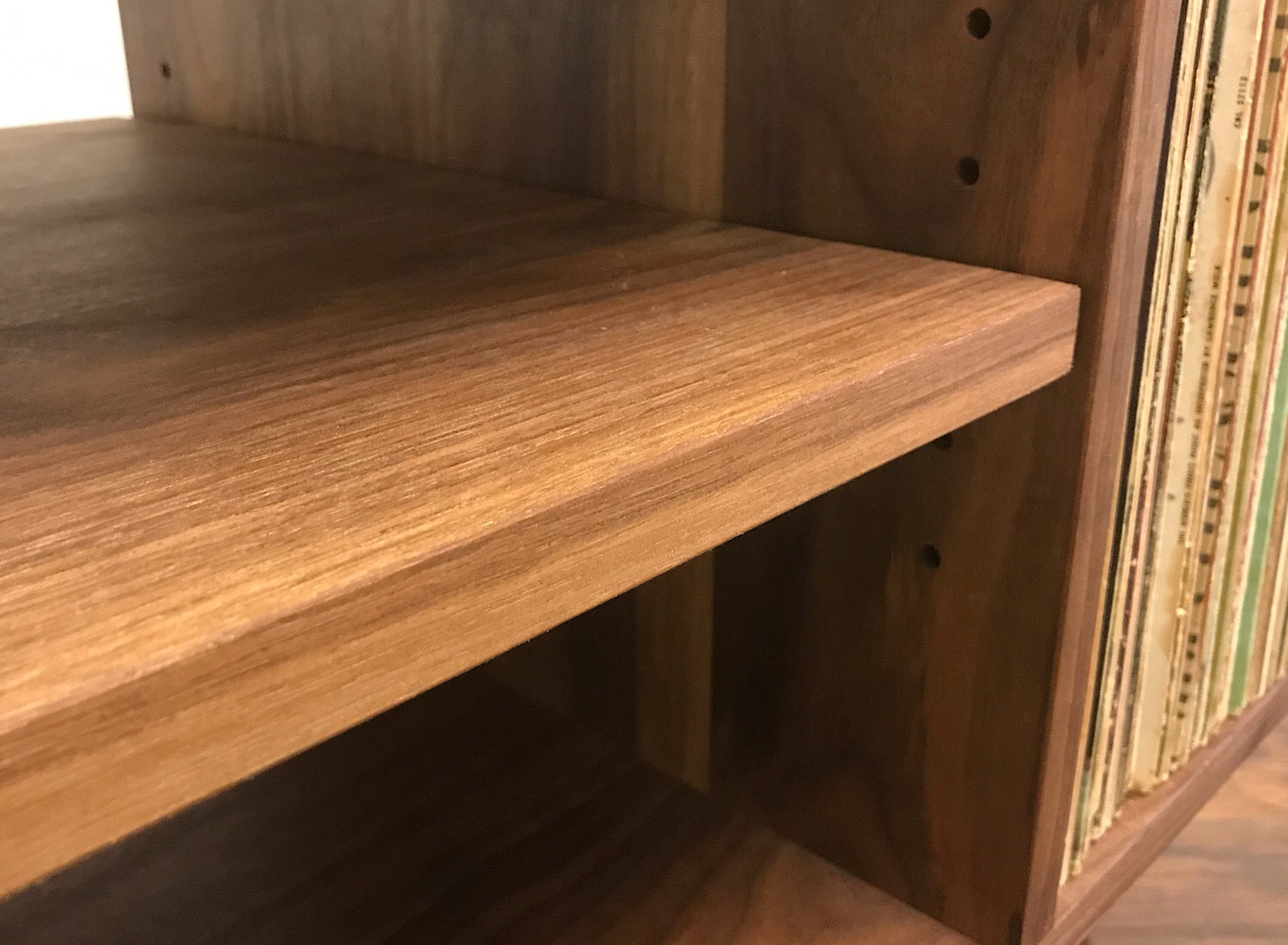 Solid walnut turntable and stereo console with isolation platform and ...